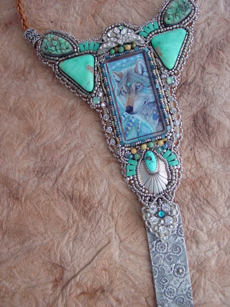 Turquoise Wolf - Rocky Mountain Bead Society